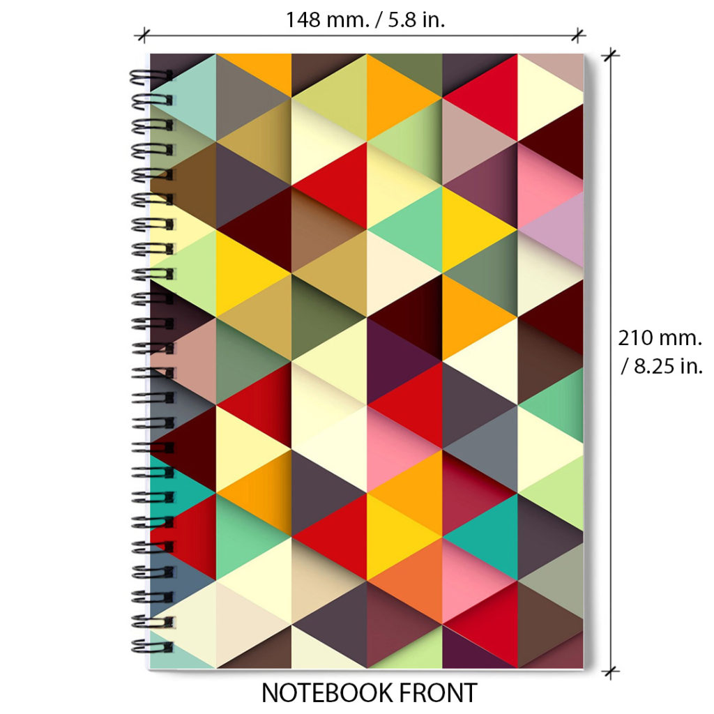 Triangular Colours Notebook – Nomadic Abstracts